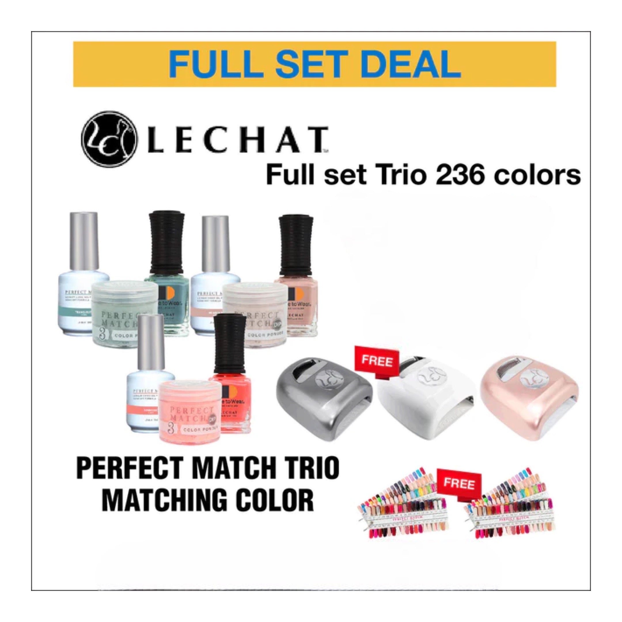 Lechat Perfect Match Trio Matching color - Full set 236 colors w/ 2 se