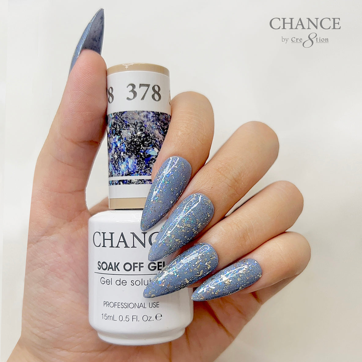 Chance Soak Off Gel 0.5oz - Diamond Dust Collection - 378