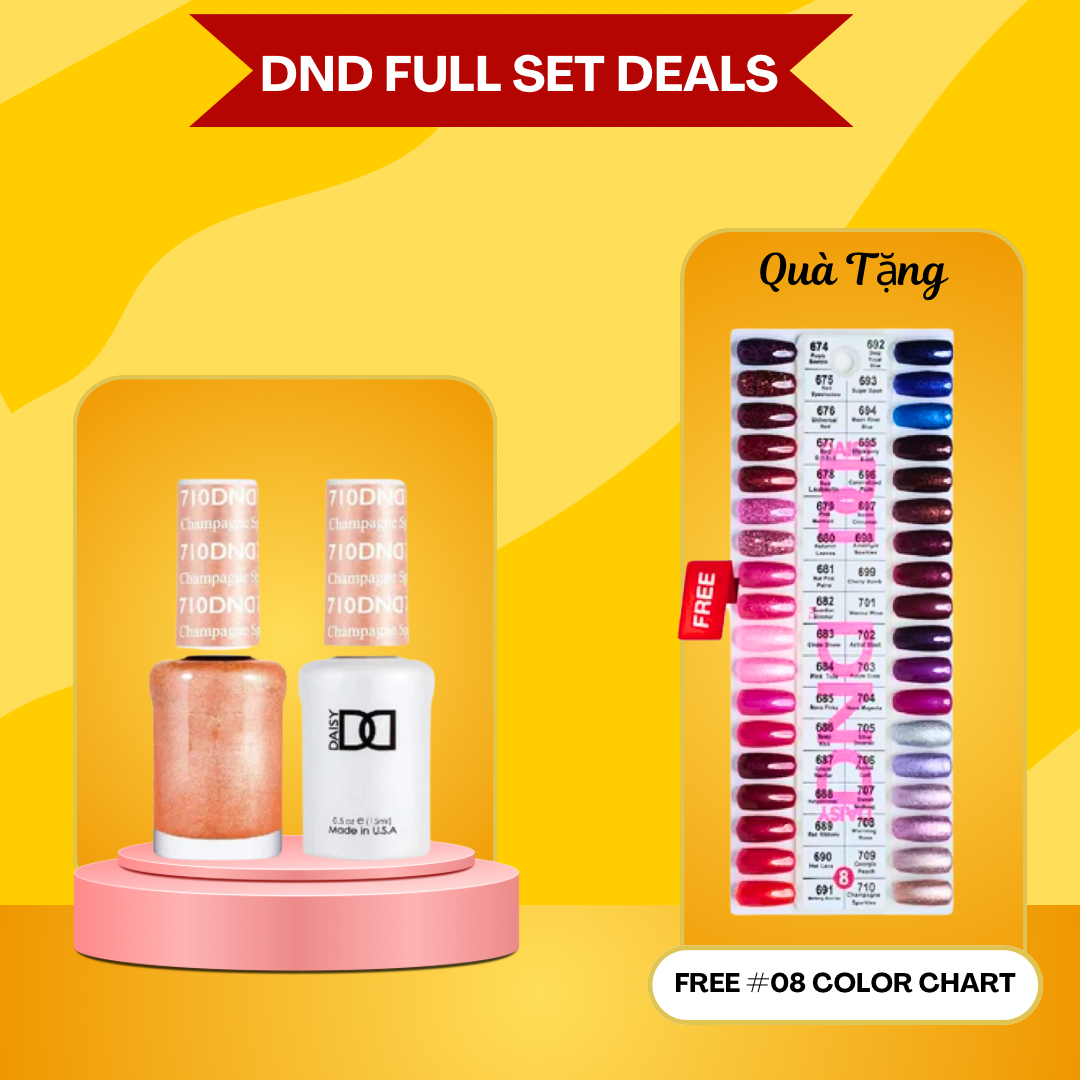DND Full Set Duo Matching 36 Colors - Color Chart 08 (#674 - #710)
