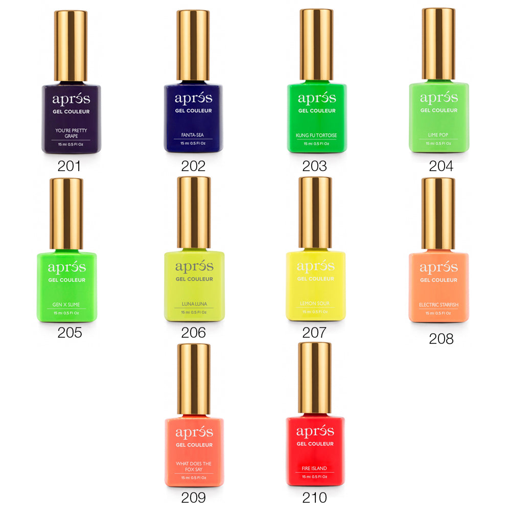 Apres - Gel Couleur Bundle - 10 colors #201 -#210